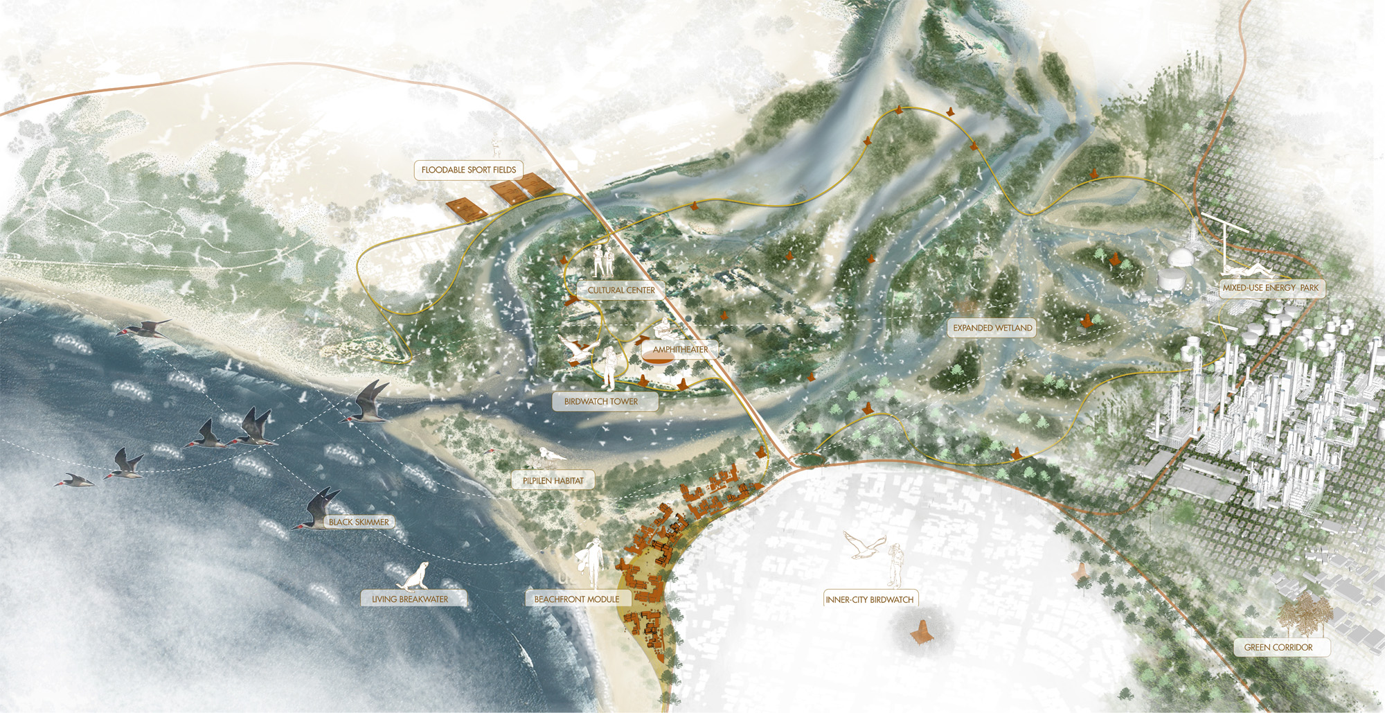 1_Concon Estuary Key Image - Mutita Ouk - Study Architecture ...