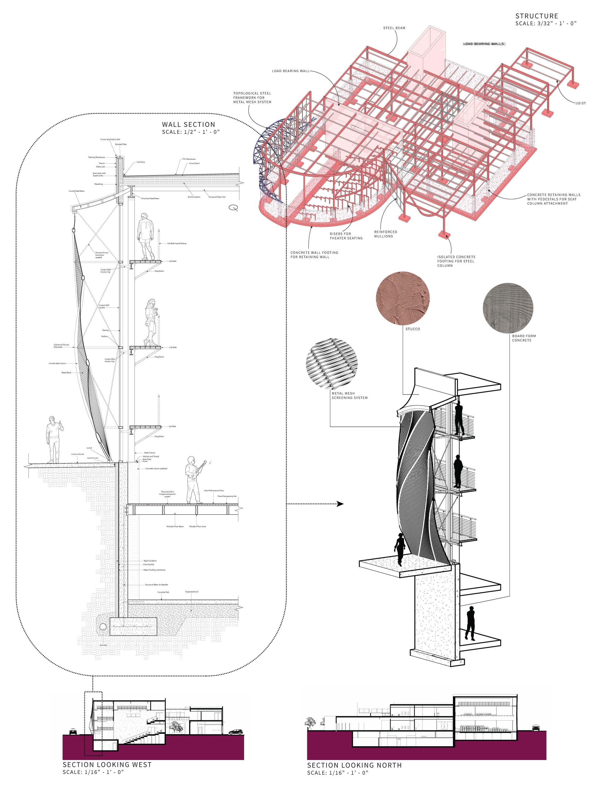 Image 4 - Sections, Structure, Materiality - Sydney Hopkins - Study ...